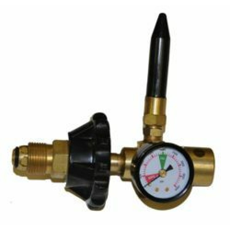 HELIUM VALVE WITH GAUGE | Oak Farm Leisure